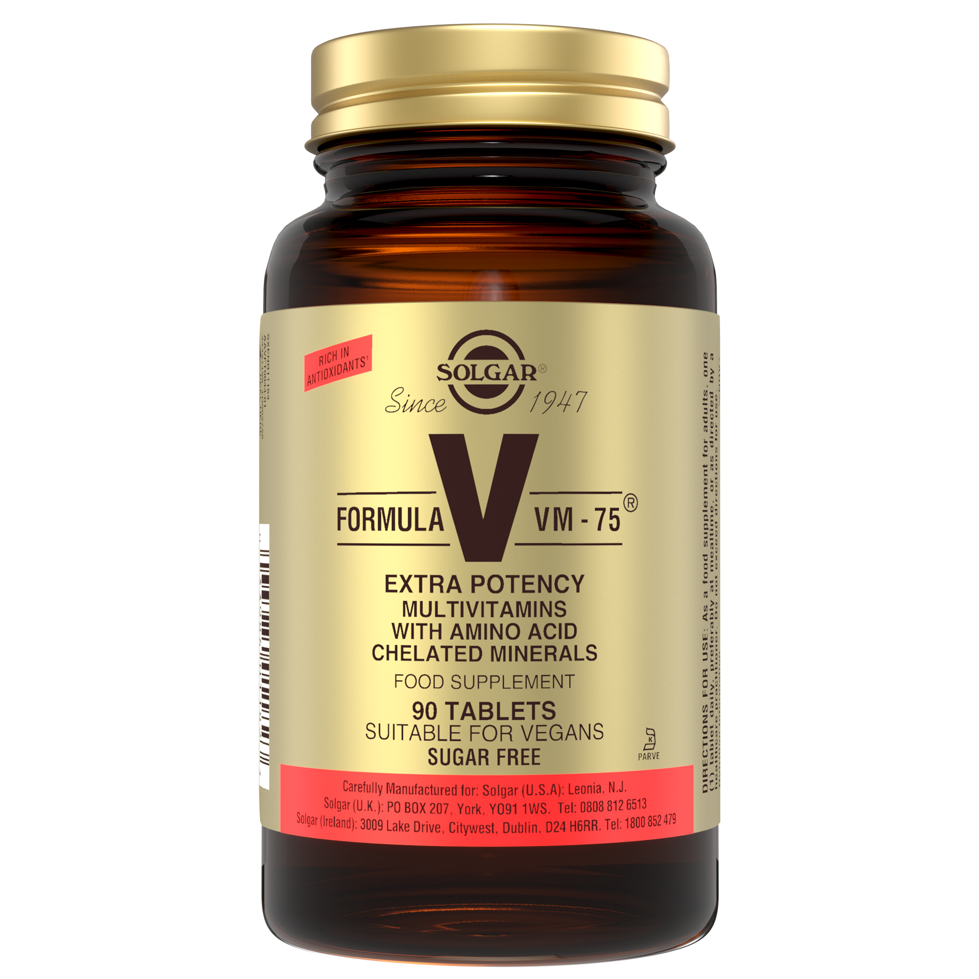 Formula VM-75 Multivitamin Tablets – Solgar