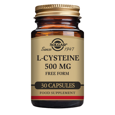 L-Cysteine 500 mg Vegetable Capsules - Pack of 30 – Solgar