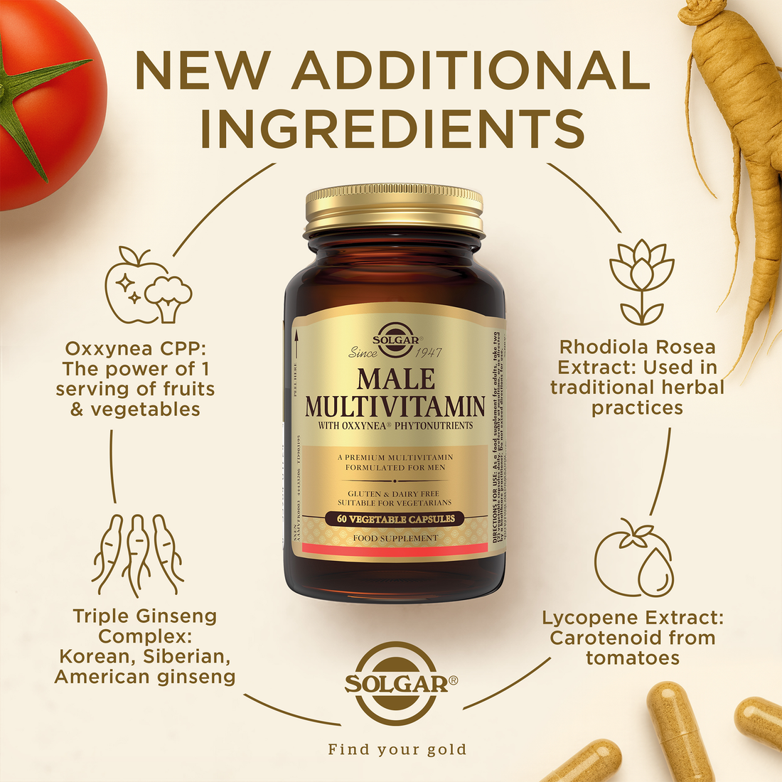 Male Multiple Multivitamin Tablets – Solgar